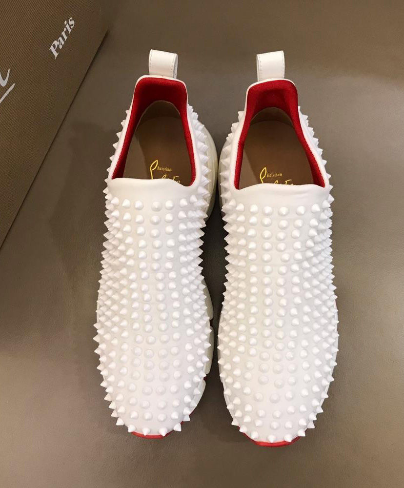 Christian Louboutin Men’s Spike Sock Donna Neoprene Sneakers - Replica ...