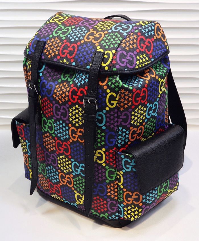Gucci Medium GG Psychedelic backpack Black - AlimorLuxury