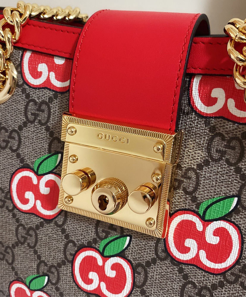 Gucci Chinese Valentine's Day Padlock GG small shoulder Red - AlimorLuxury