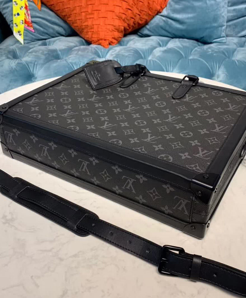 Louis Vuitton Soft Trunk Briefcase Black - AlimorLuxury