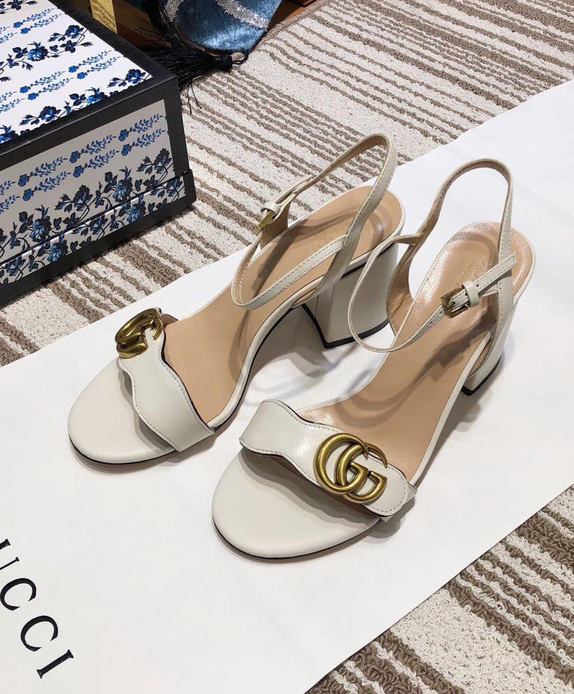 Gucci Women's Leather mid-heel 453379 - AlimorLuxury