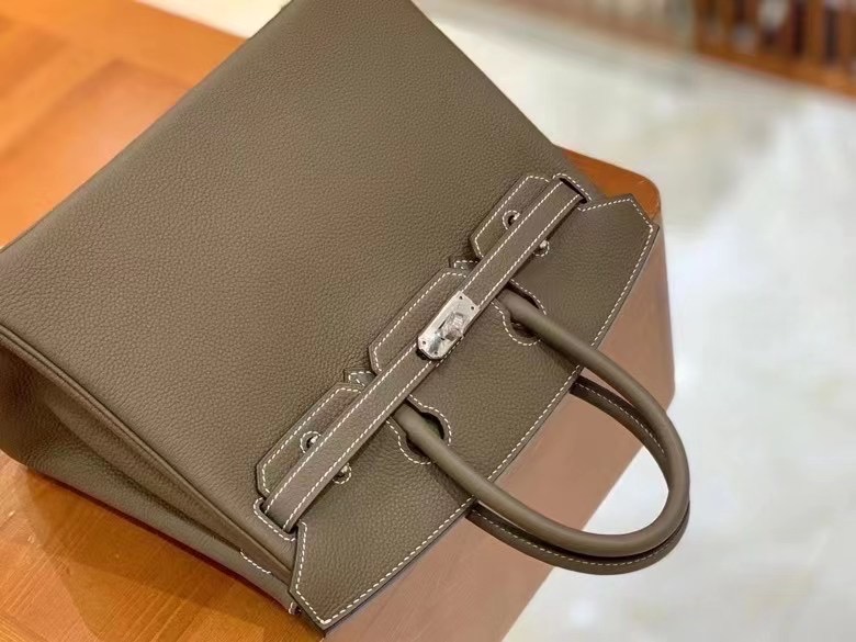 Hermes Birkin Taupe Brown 25 Bag - AlimorLuxury
