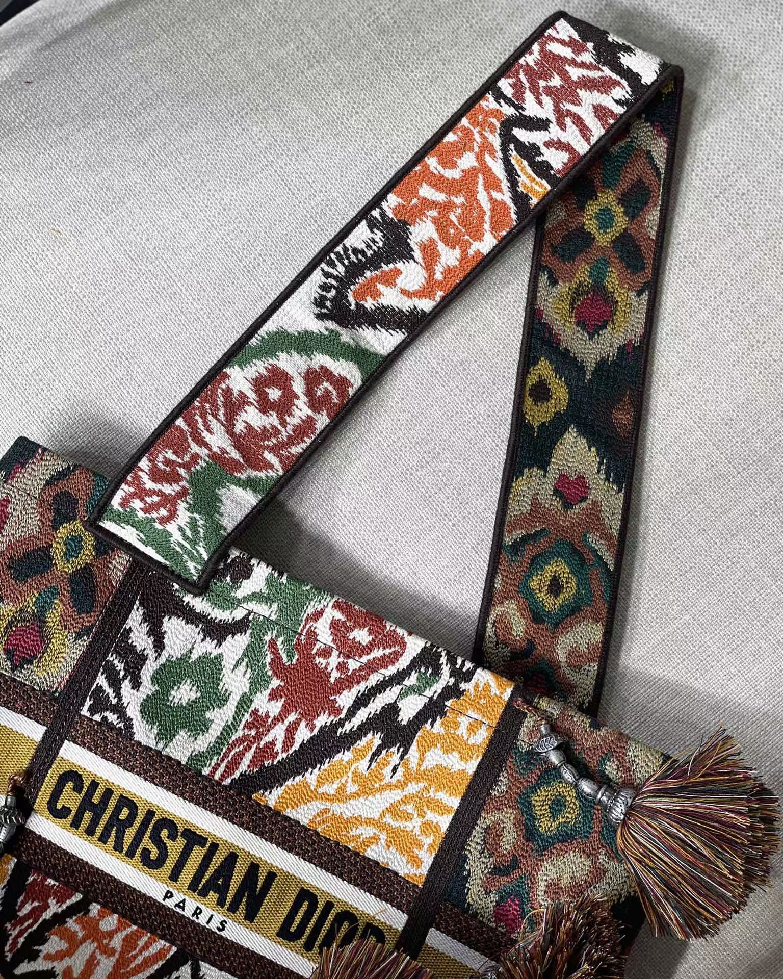 DIOR D BUBBLE BUCKET BAG Yellow Multicolor - AlimorLuxury