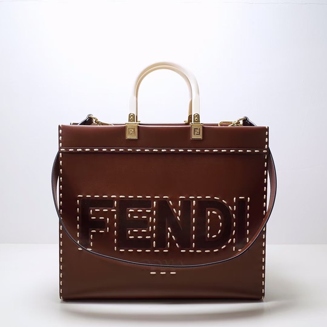 Fendi First Small Brown leather Purse - AlimorLuxury