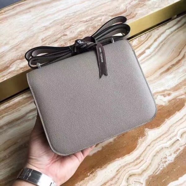 Hermes Gray Constance Mini 18 Bag - AlimorLuxury