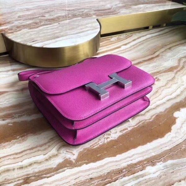 Hermes Purple Constance Mini 18 bag - AlimorLuxury