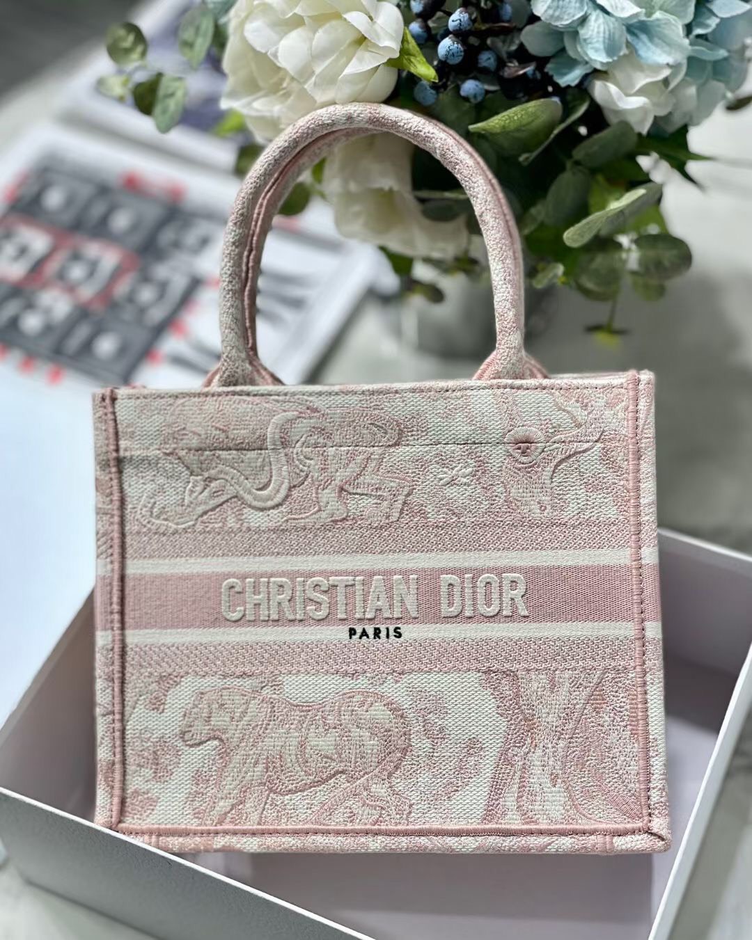 Christian Dior Small Dior Book Tote Pink - Replica Bags and Shoes ...
