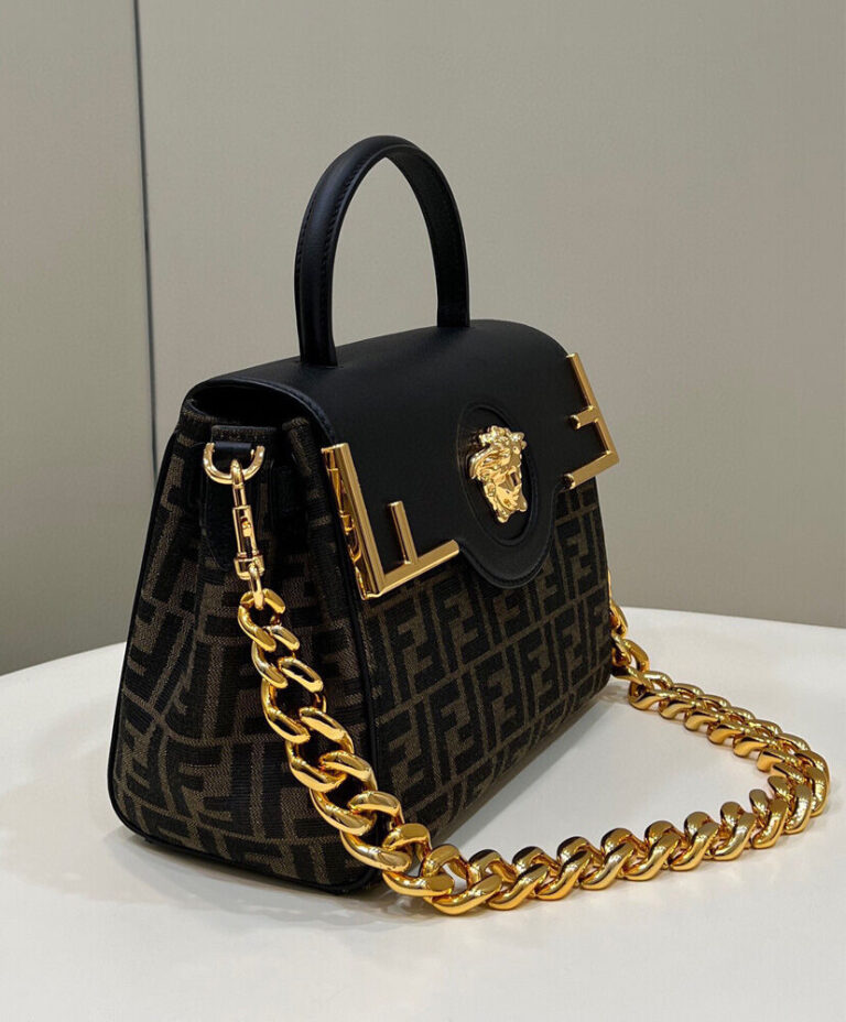 Fendi Fendace La Medusa Medium Handbag - AlimorLuxury