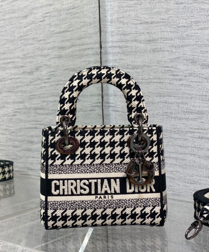Christian Dior Mini Lady D-Lite Bag Black - AlimorLuxury