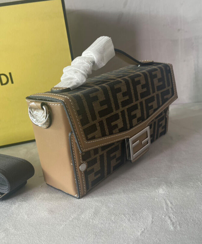 Fendi Baguette Soft Trunk 7VA565 Coffee - AlimorLuxury