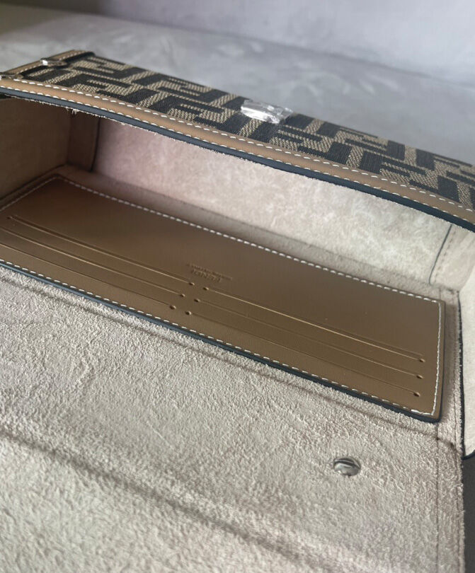 Fendi Baguette Soft Trunk 7VA565 Coffee - AlimorLuxury