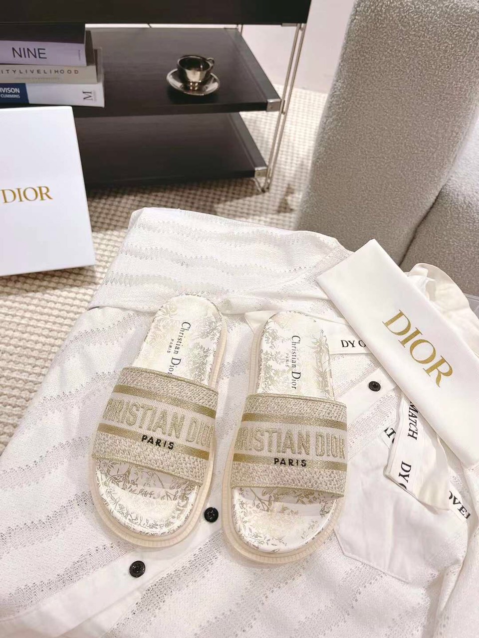 Dior Sandal Slipper Logo 3D - Replica Bags and Shoes online Store - AlimorLuxury