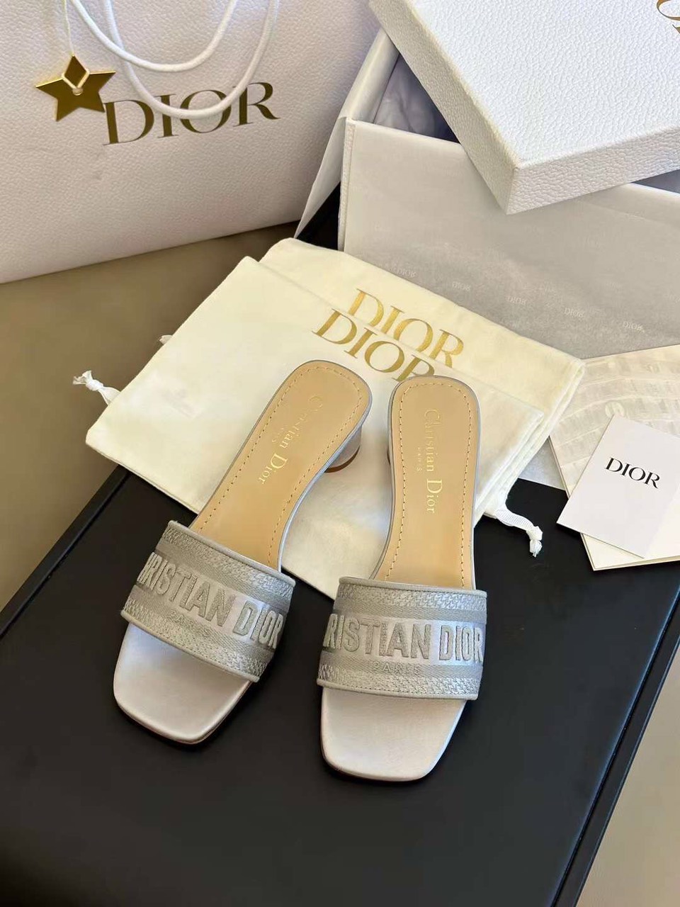 Dior Sandal Slipper Logo 3D 2023 - Replica Bags and Shoes online Store - AlimorLuxury