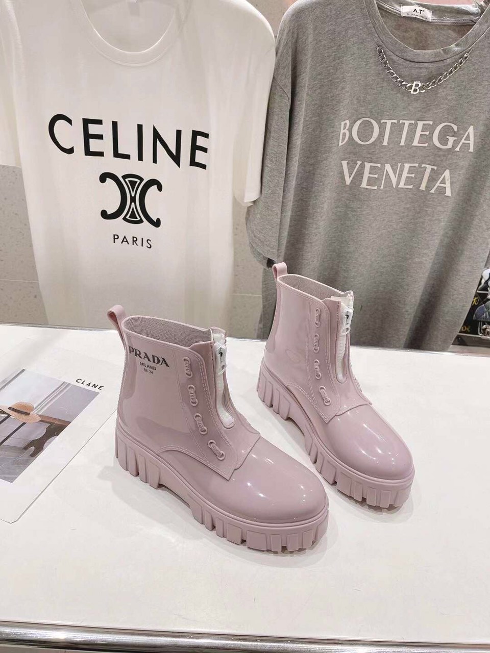 Prada PVC Rain Ankle Women’s Boot - Replica Bags and Shoes online Store ...