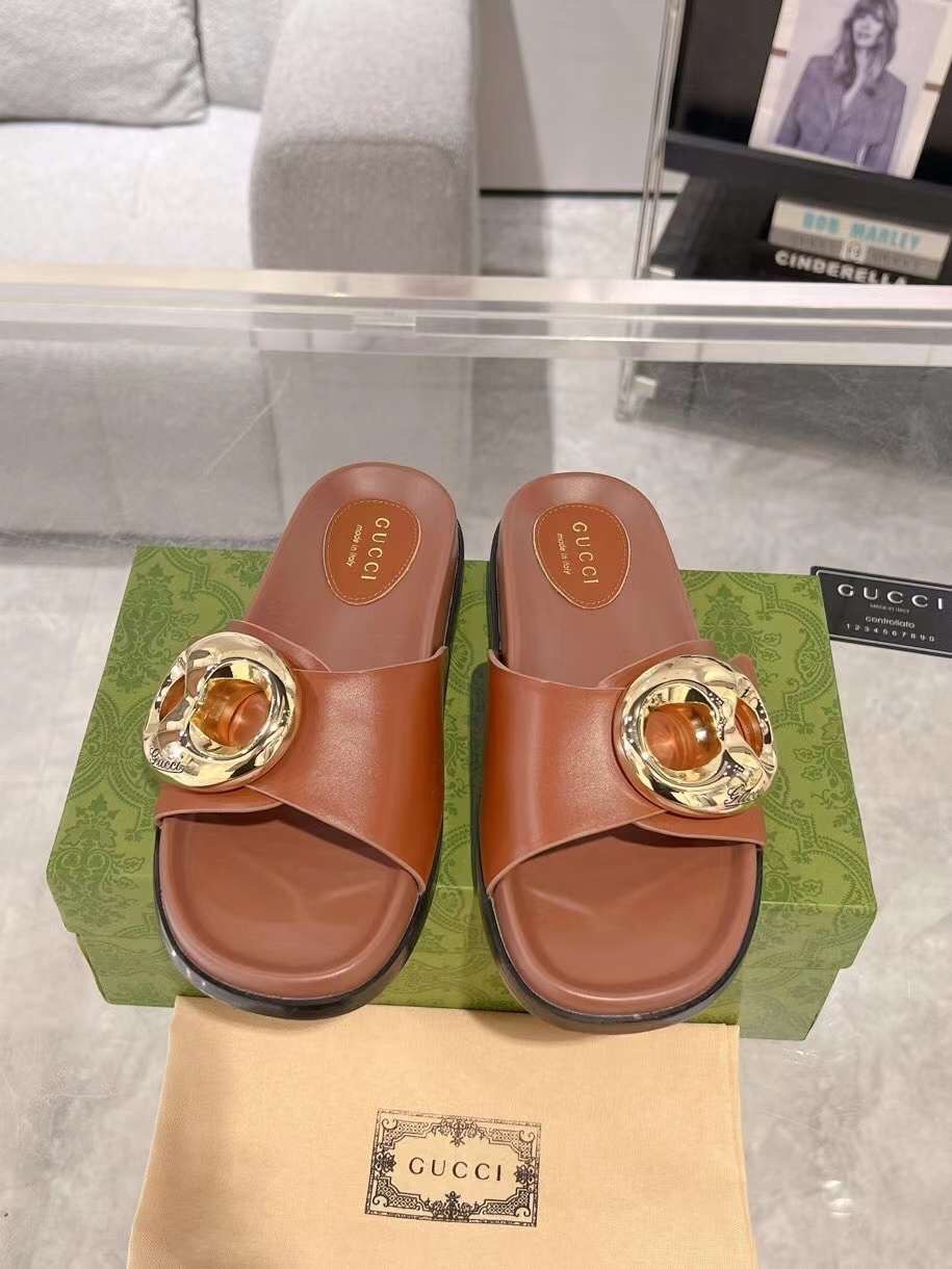 Gucci Marina Chain Slide Sandals - Replica Bags and Shoes online Store ...