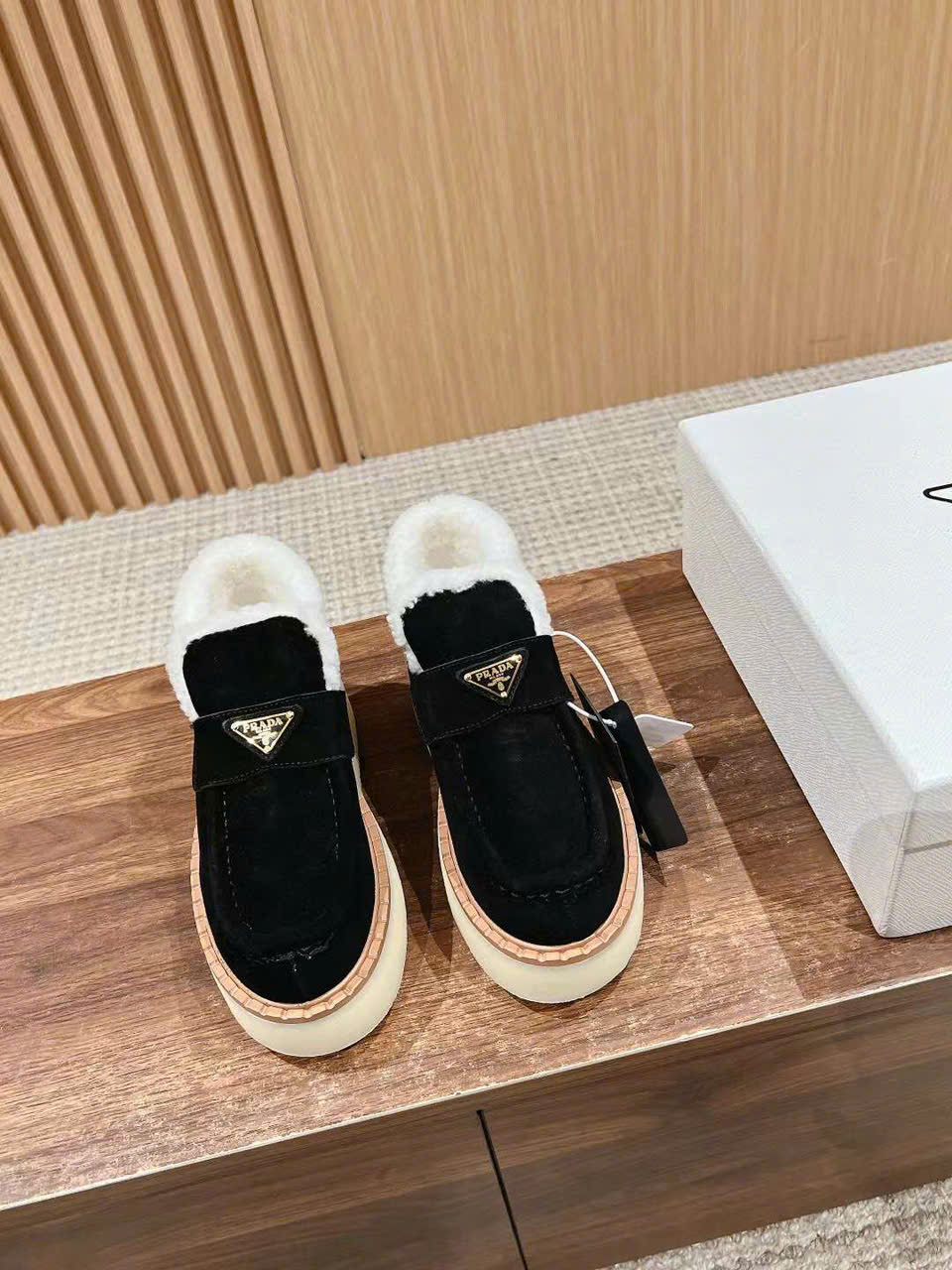 Prada Evolve Genuine Shearing Women’s Shoes - Replica Bags and Shoes ...